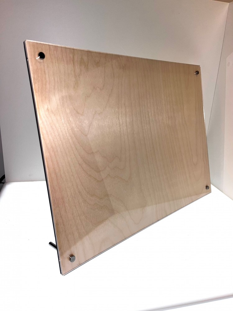 Angled Sign Holder with Acrylic - Landscape