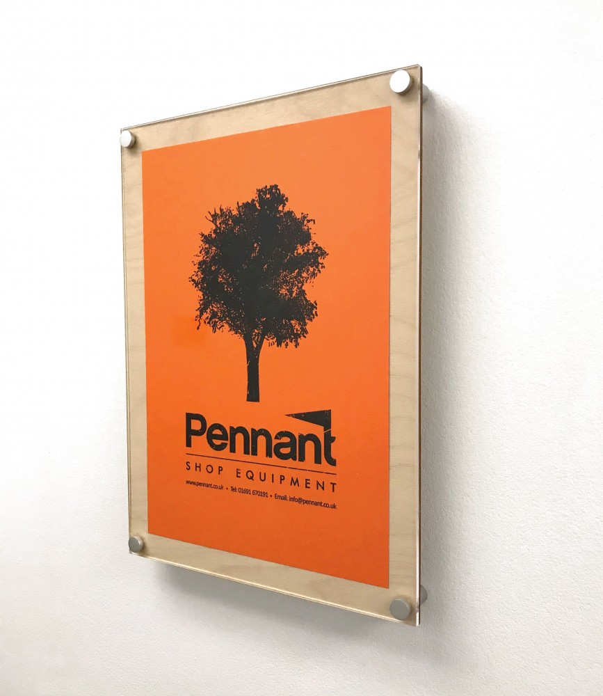 Wall Fixing Sign Holder with Acrylic