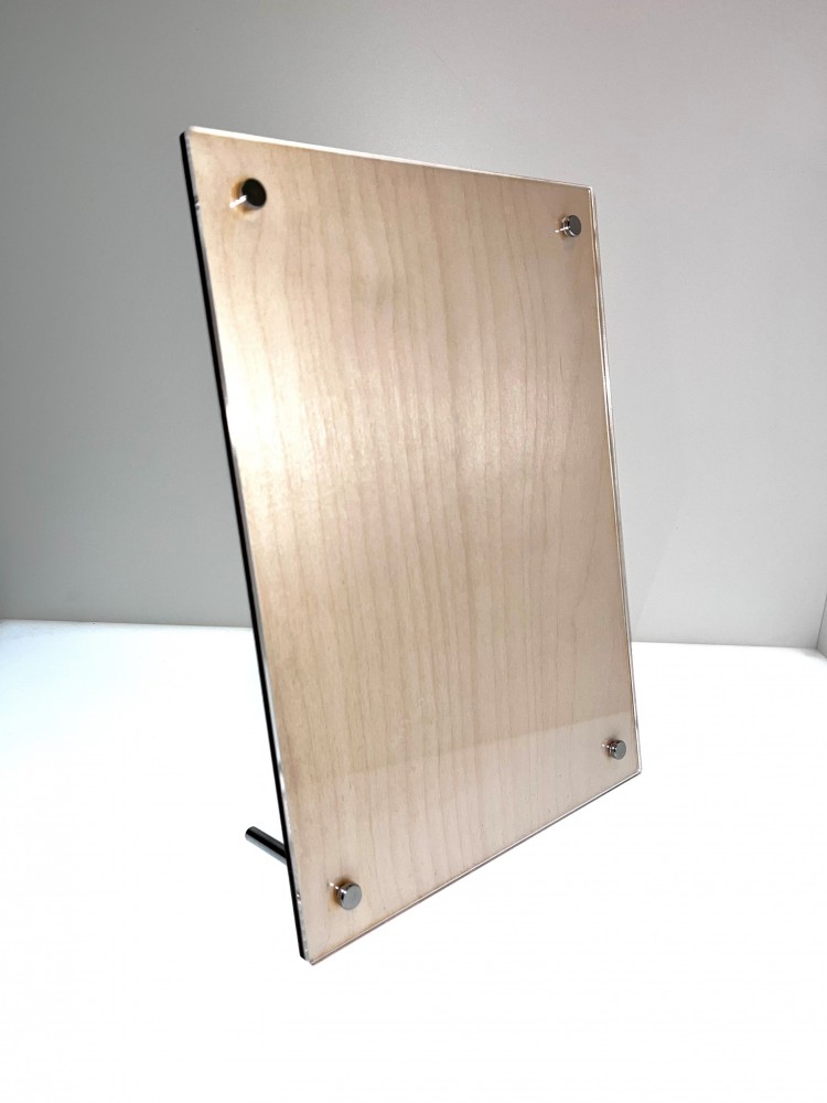 Angled Sign Holder with Acrylic - Portrait